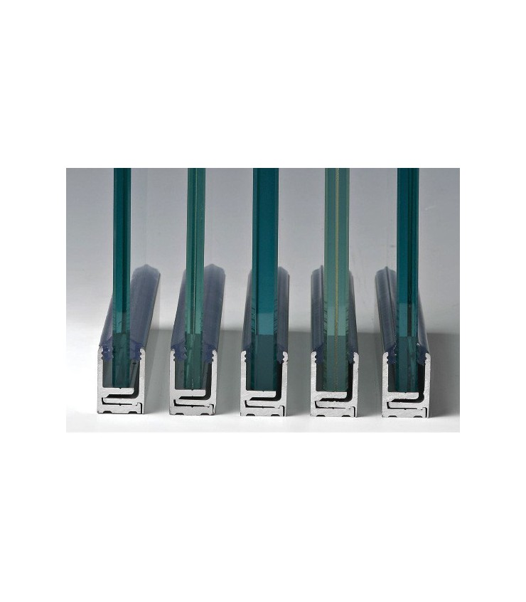 Profil aluminium avec parclose de 30 x 21 x 30 mm série Profix 2130...