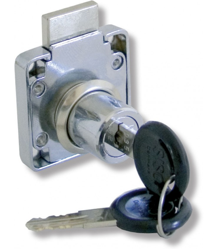 Petite serrure pour placard ou tiroir - Targette et serrure pour po...