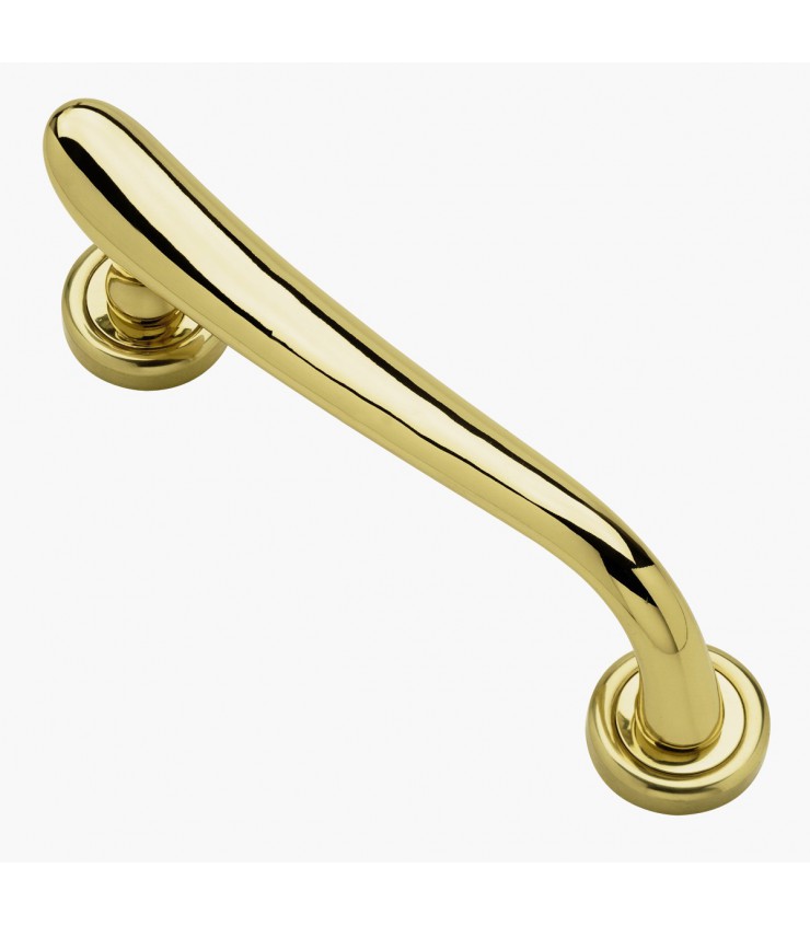 Poignée fixe en laiton pour porte palière en bois série Roma 719.