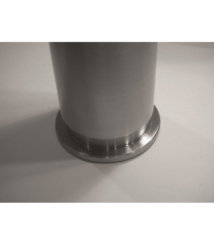Pied de table sur mesure en inox Ø 60 mm - Pied pour table en verre...