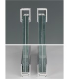 Profil aluminium avec parclose 40.1 x 30.5 x 40.1 mm série Super Pr...