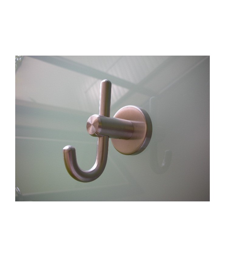 Patère en inox sur rosace inox série Fine - Patère inox