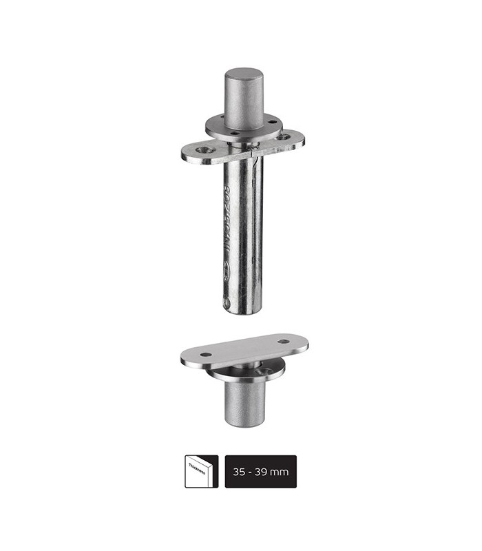 Pivot encastrer en inox pour porte va et vient ou battante en bois.