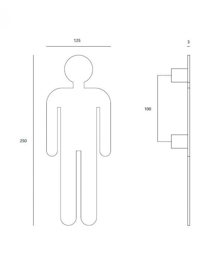 Pictogrammes découpés hauteur 250 mm - Pictogramme