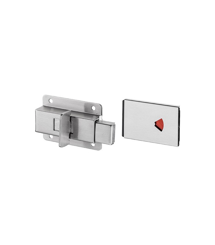 Loquet inox aisi304 finition brossée pour panneau avec imposte.