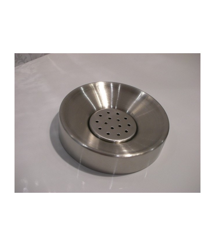 Porte savon rond en inox série Tonda - Porte savon a poser