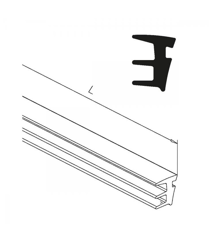 Profil 40/33/40 aluminium avec parclose - 30 X 21 X 30 MM