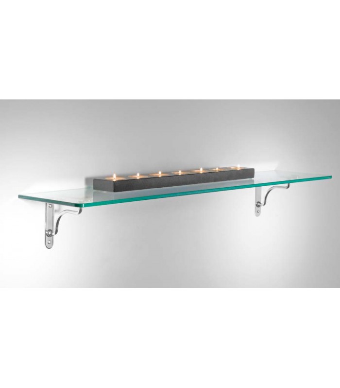 Tablette murale en verre trempé série Linéa maxi.