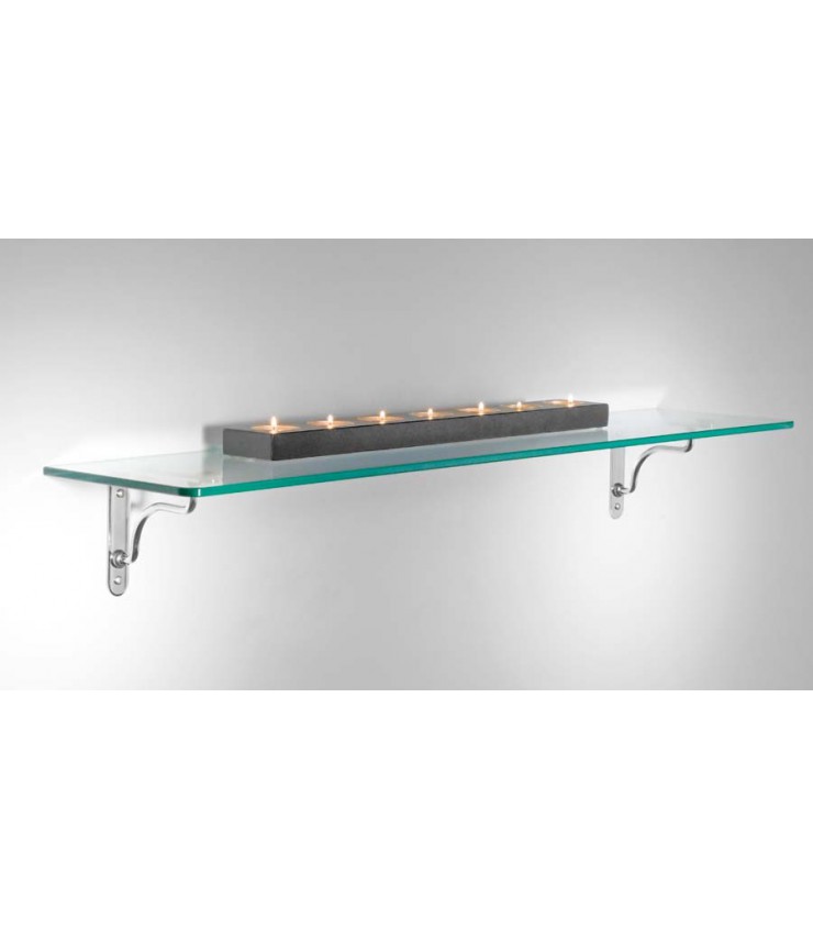Tablette murale en verre trempé série Linéa maxi.