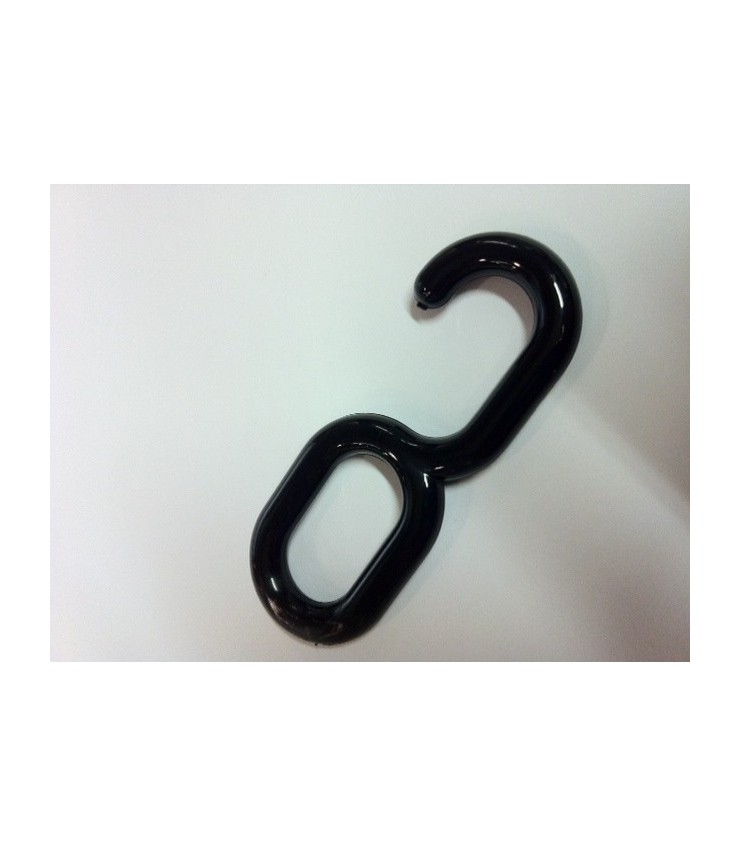 Crochet simple en nylon pour barre de penderie ovale - Tube de pend...