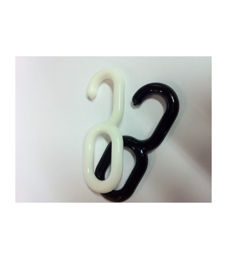 Crochet simple en nylon pour barre de penderie ovale - Tube de pend...