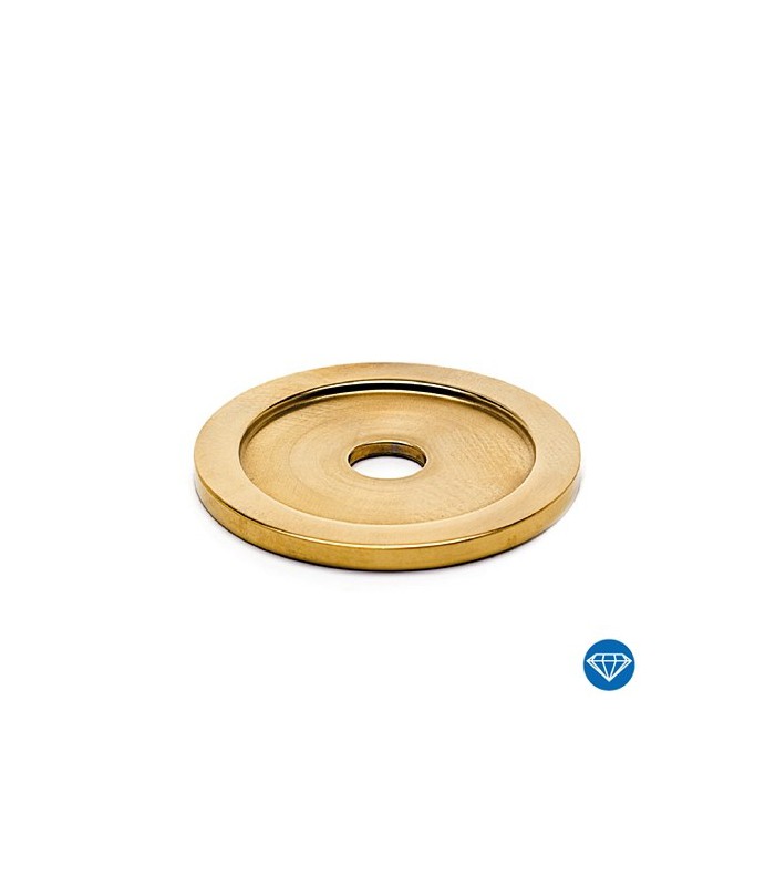 Embase plate diamètre 50 mm pour tube rond diamètre 38,1 mm.